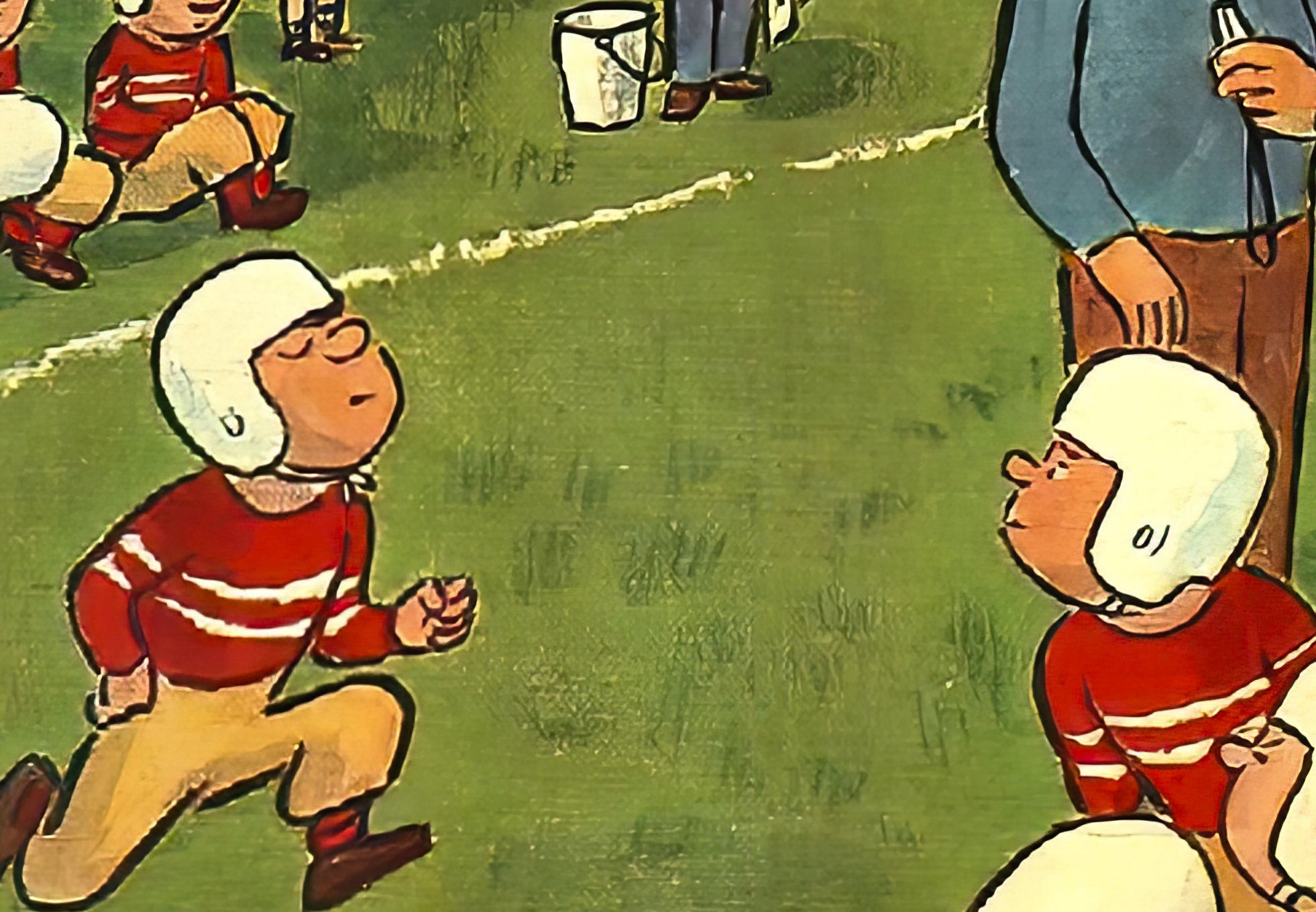 1956 THE NEW YORKER Magazine Football Print Vintage Football Decor, N.F ...