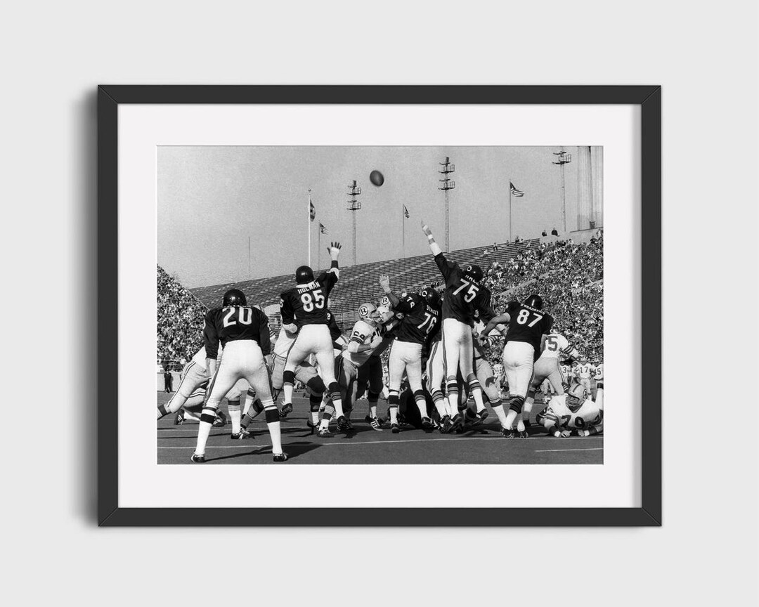 1971 CHICAGO BEARS Print - Vintage Football Decor, N.F.L. Poster ...