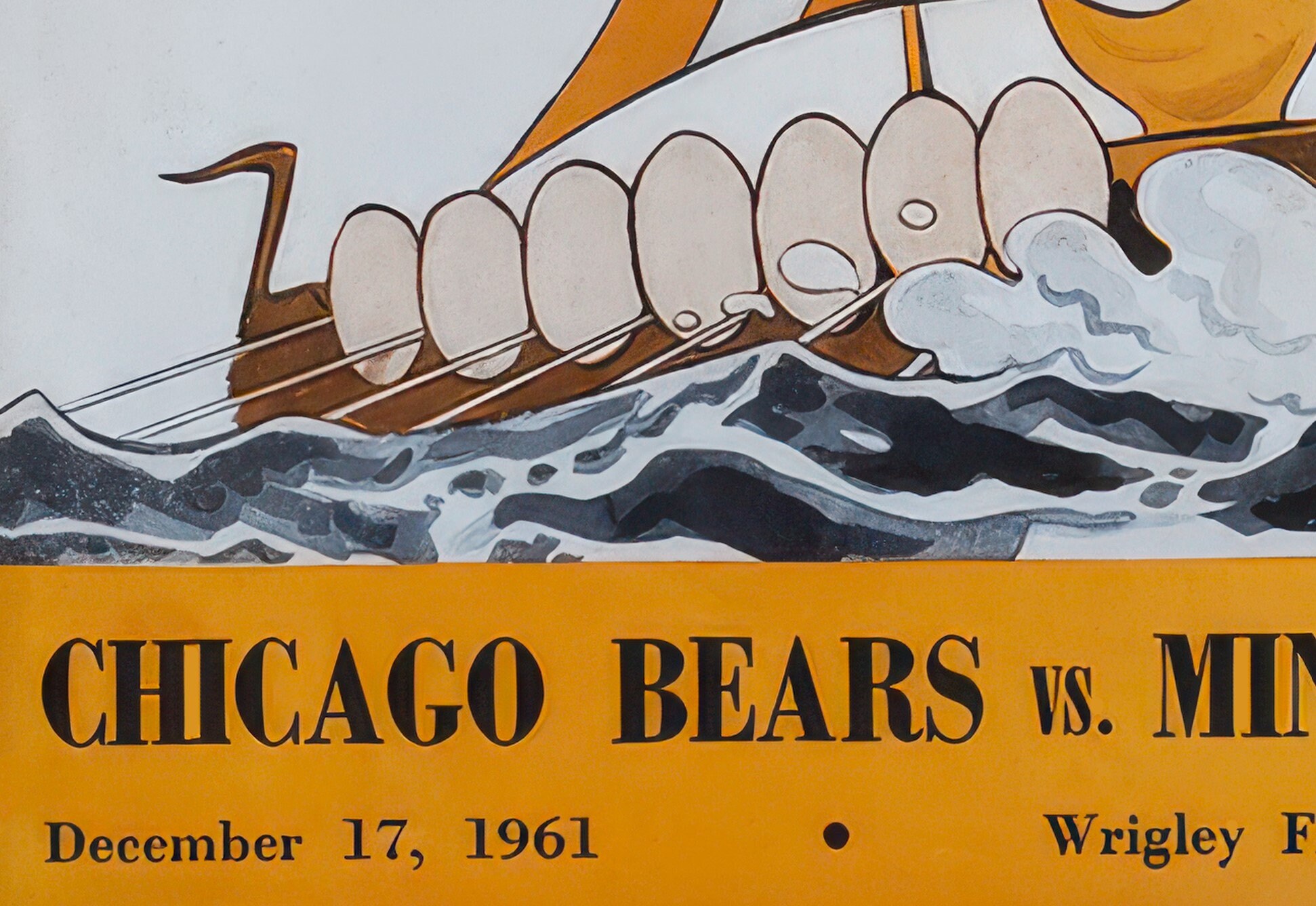 1961 CHICAGO BEARS Print - Vintage Football Decor, NFL Poster, Football ...