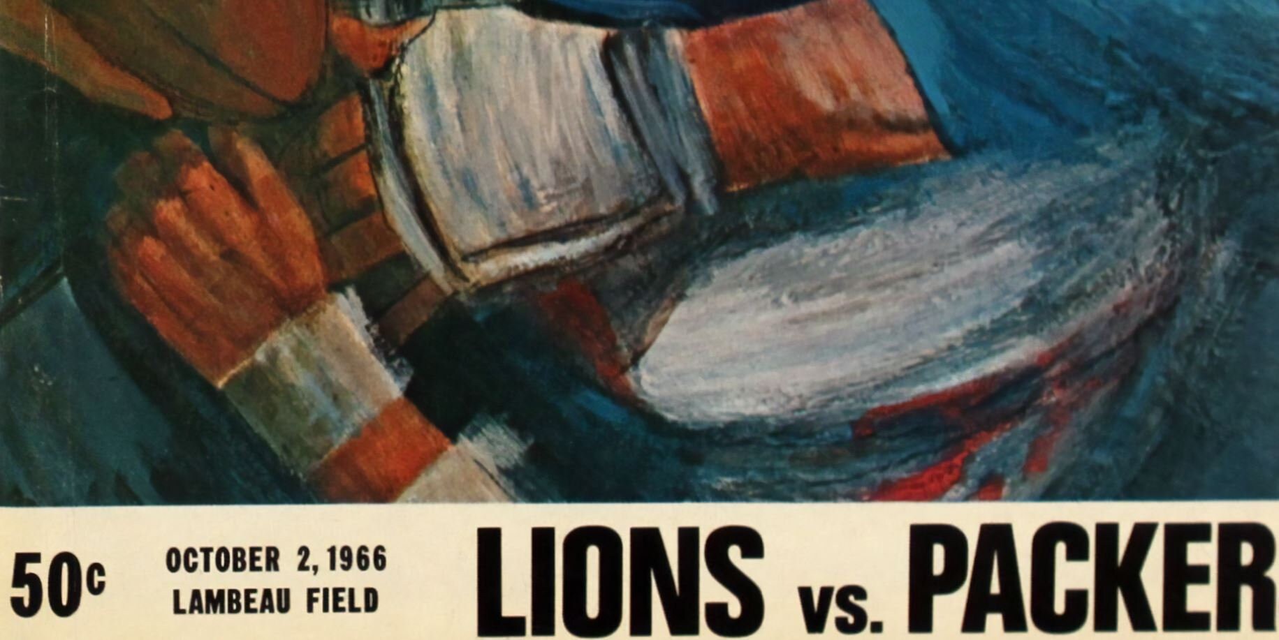 1966 Detroit Lions Print - Vintage Football Poster Art - Etsy
