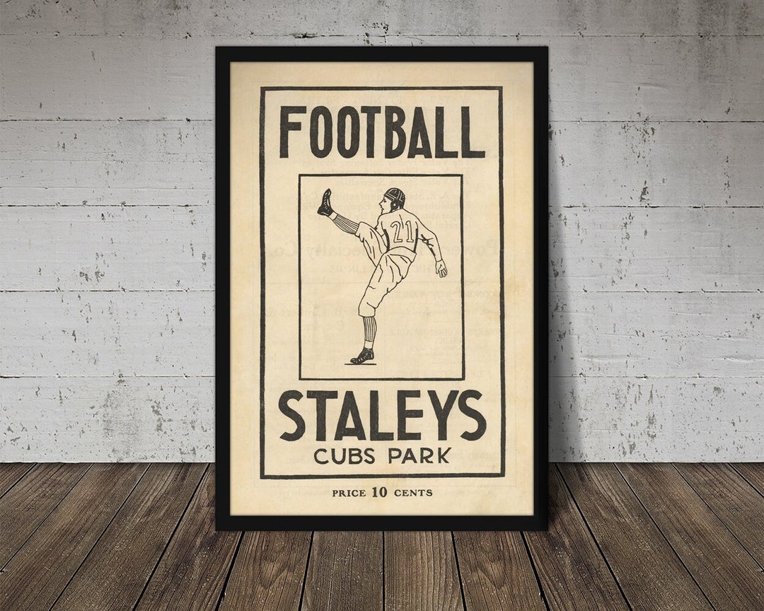 1921 DECATUR STALEYS (chicago BEARS) Vintage Football Print - Football ...