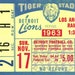 1963 Detroit Lions Ticket Stub Print - Vintage Football Art - Etsy