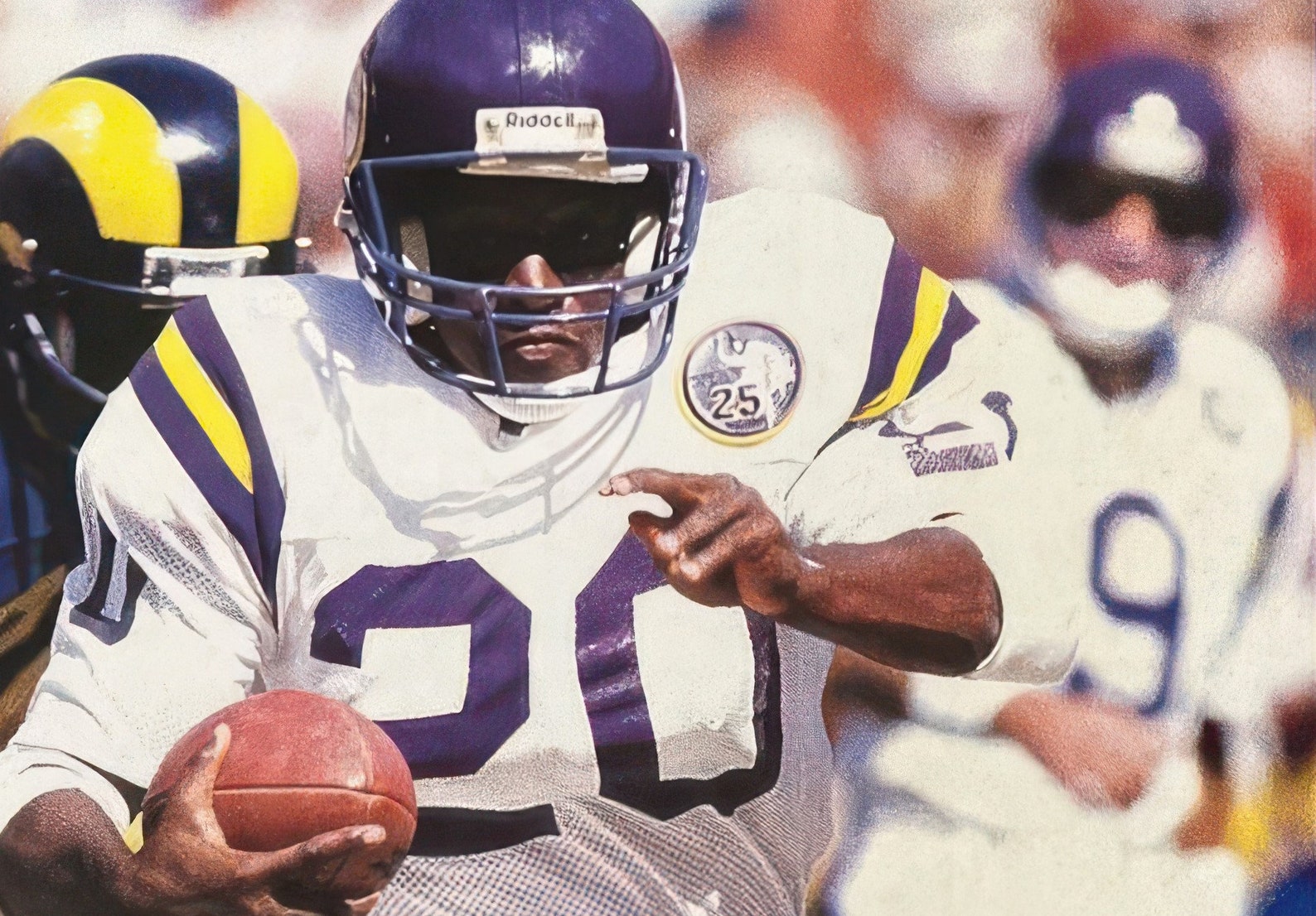 1986 MINNESOTA VIKINGS Print - Vintage Football Decor, Football Print ...