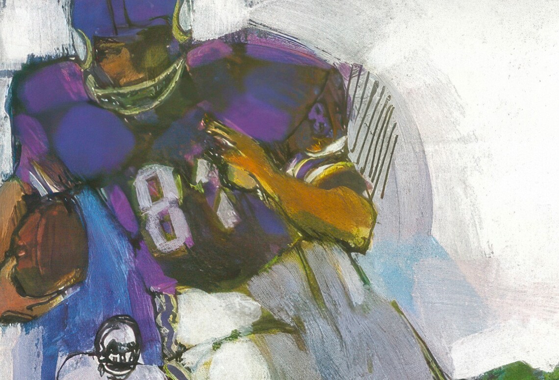 1967 MINNESOTA VIKINGS Print - Vintage Football Decor, Football Print ...