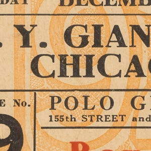 1925 Chicago Bears Ticket Print – Vintage Football Poster - Etsy