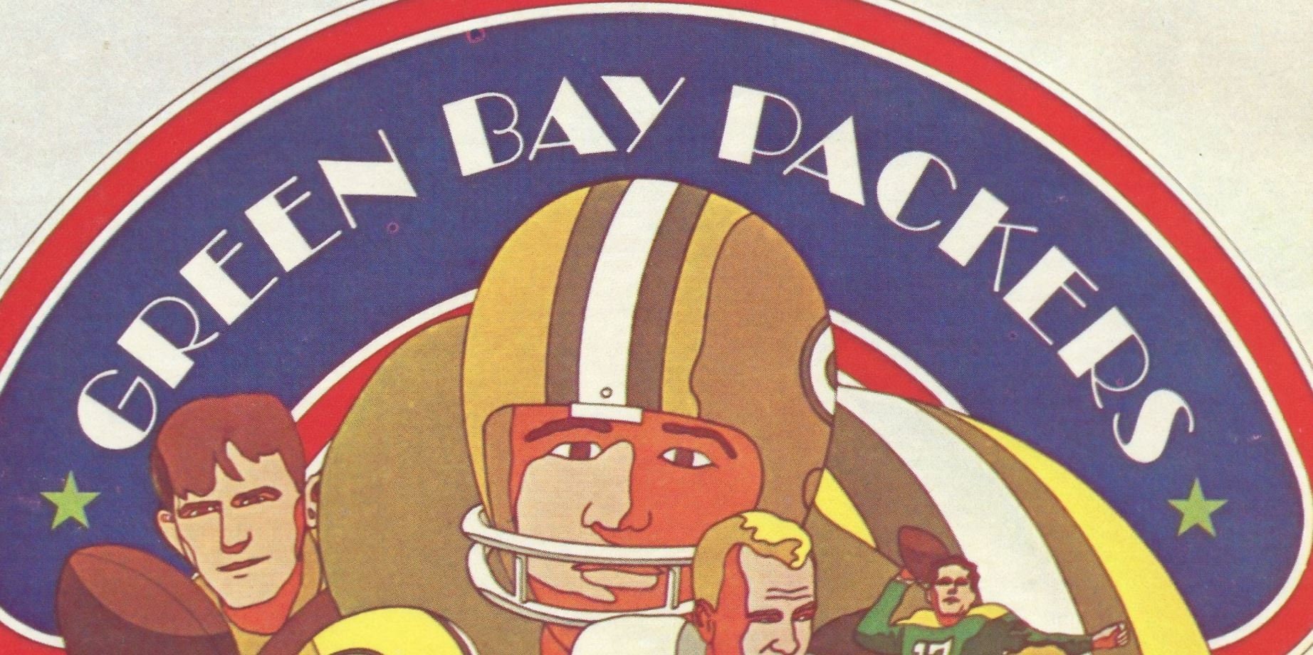 1968 GREEN BAY PACKERS Print - Vintage Football Decor, Football Print ...