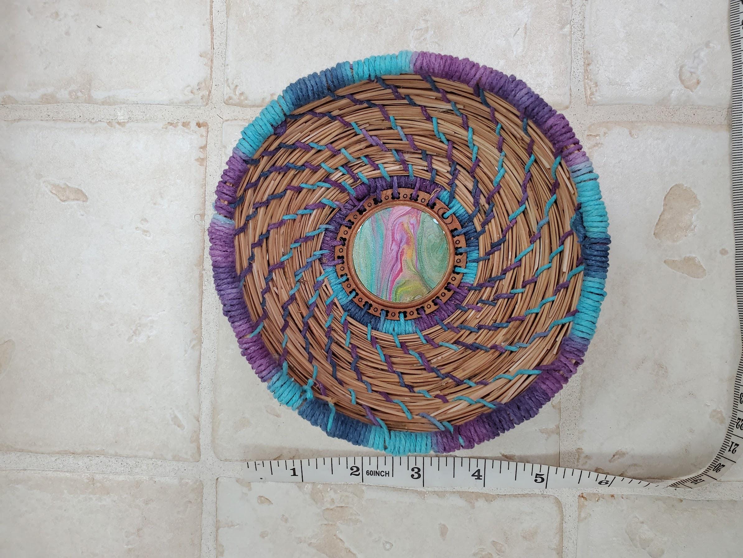 Handmade Pine Needle Basket Mermaid Basket Small Basket Organic Pine ...