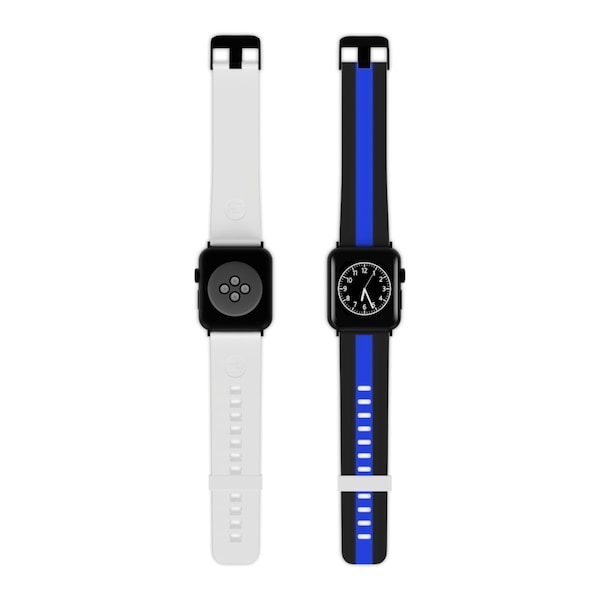Thin Blue Line Watch Band - Etsy