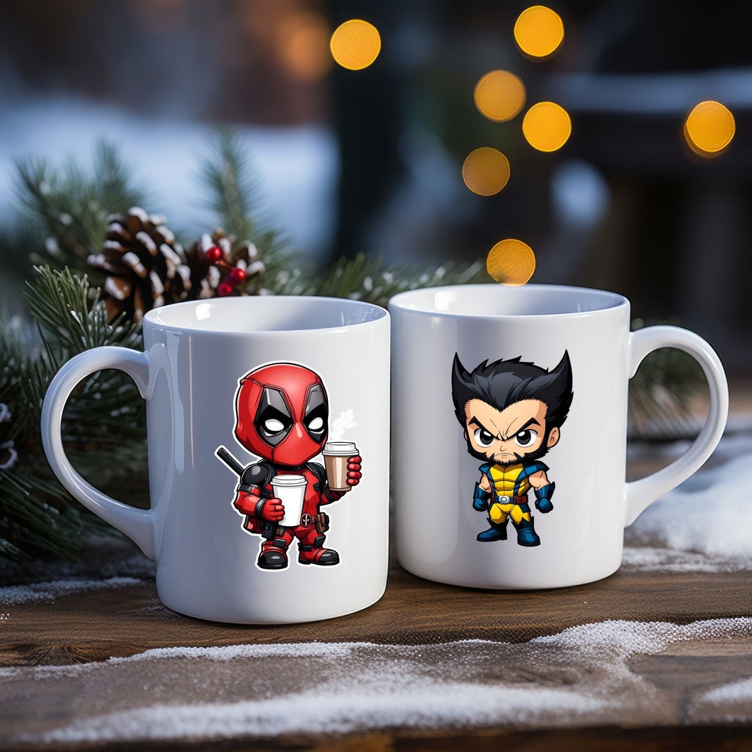 Deadpool and Wolverine 15oz Ceramic Coffee Mug - Unique Marvel Hero Mug ...