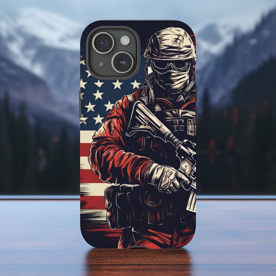 Call of Duty, US Army Soldiers American Flag Tough Armor, Patriotic ...