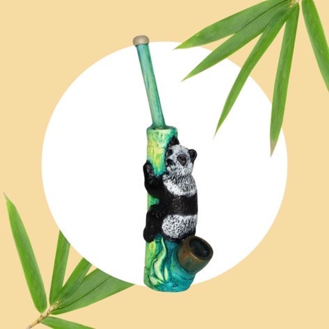 Panda Pipe Cermaic Pipe Bamboo Pipe Wood Pipe Unique Pipe Novelty Pipe ...
