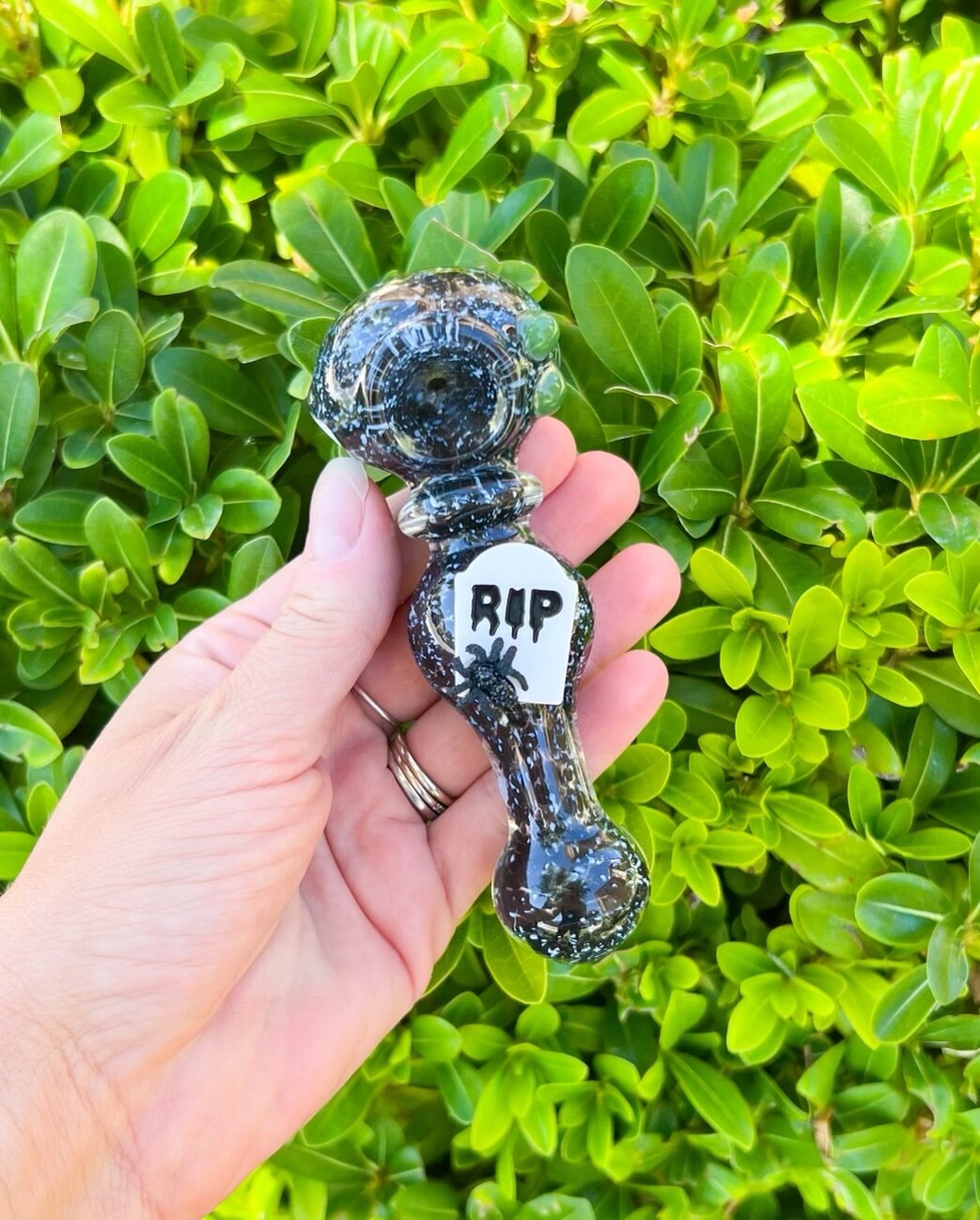 Black Cat Halloween Hand Pipe Spooky Pipe Girly Pipe Halloween Pipe ...