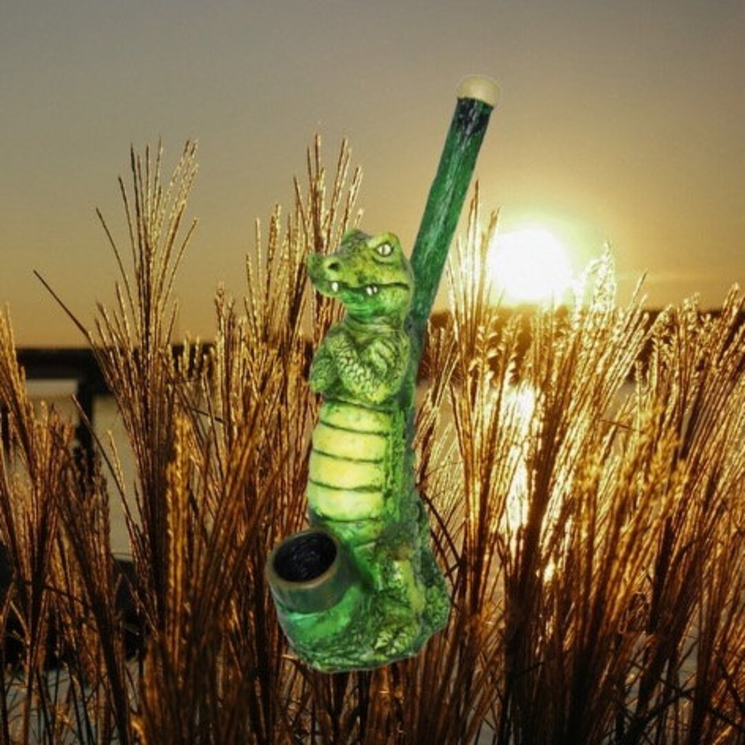 Mad Alligator Tobacco Pipe Cermaic Pipe Bamboo Pipe Wood Pipe Unique ...