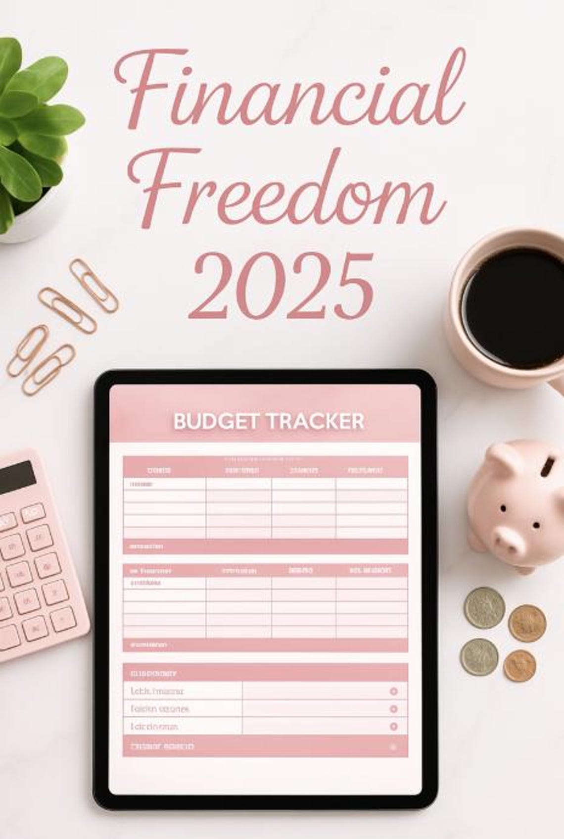 2025 Budget Planner Excel Spreadsheet | Financial Tracker| Monthly ...