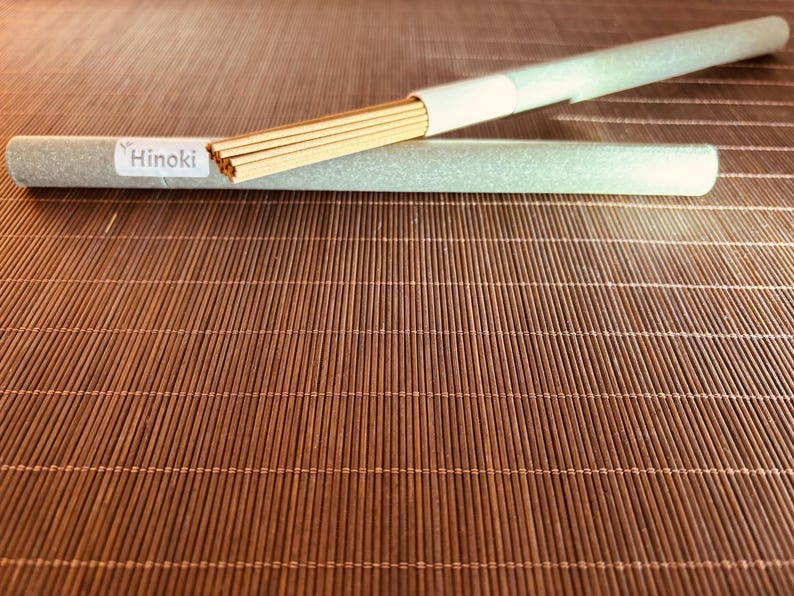Hinoki Cypress Incense Sticks: Japanese Cedar, Zen Meditation (40 ...