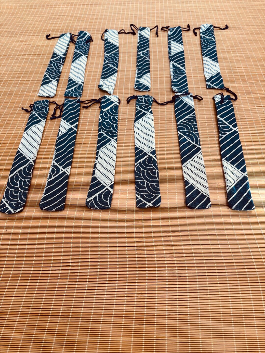 100% Cotton Linen Handmade Incense Holder Tube Bag Organizer Chopsticks ...