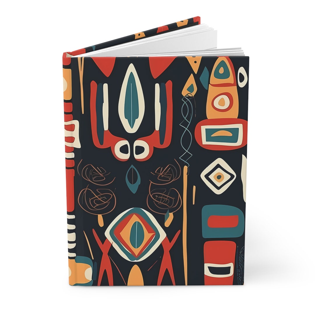 Multicolor African Pattern Hardcover Notebook/journal, Gifts for ...