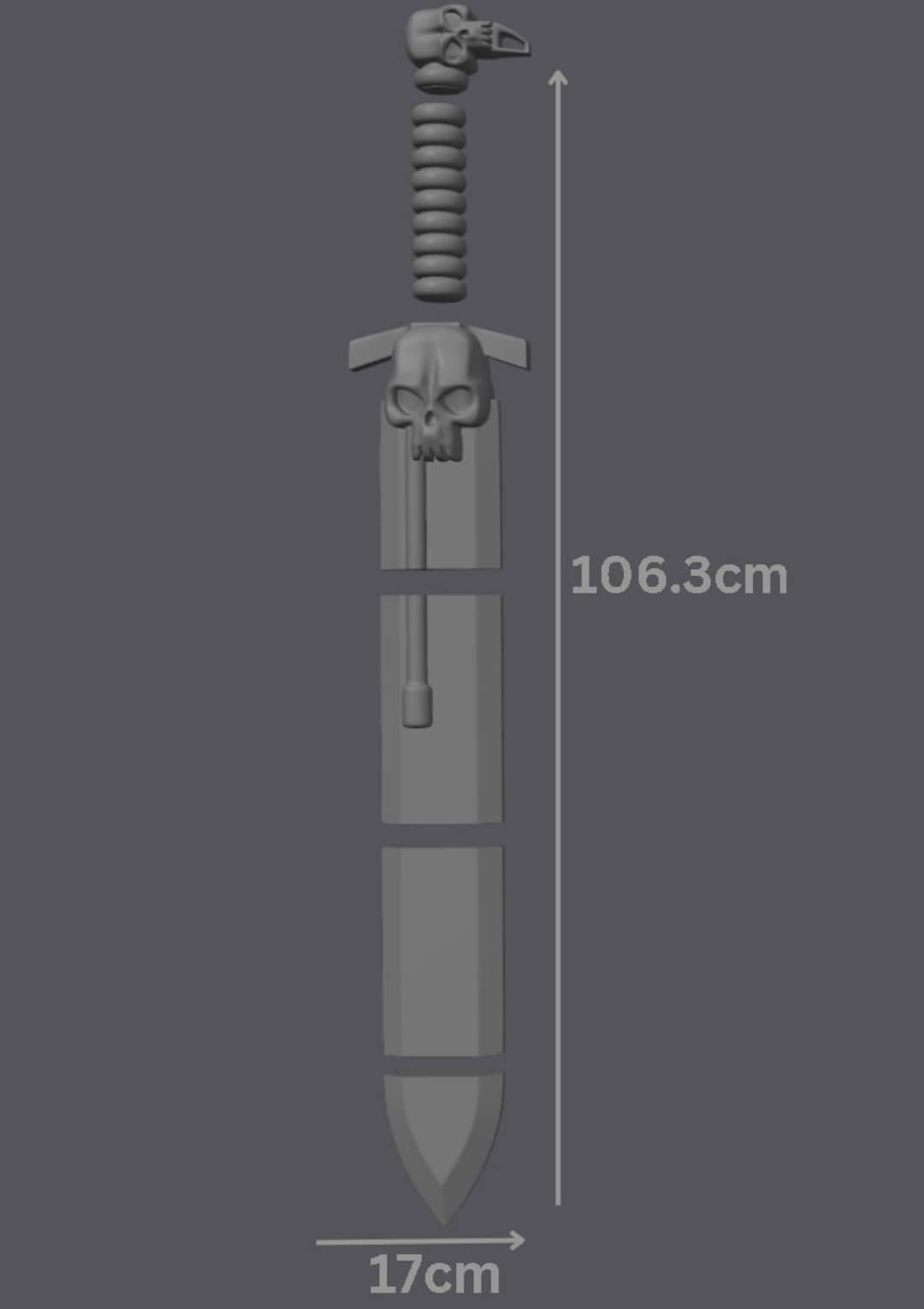 Warhammer 40k Power Sword Life Size 1.1 Model Cosplay Prop High Detail ...