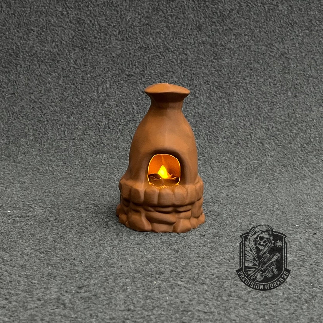 Rust Furnace 15cm Desk Light DIY Fan Art Unpainted - Etsy UK