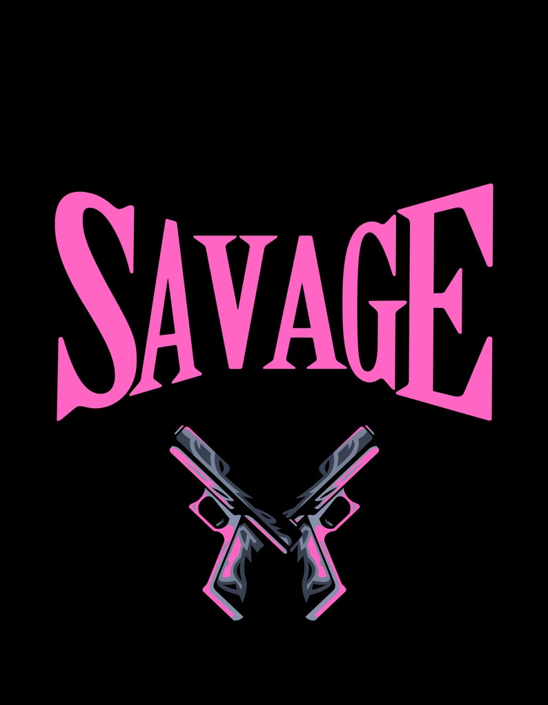Savage T Shirt Design - Etsy