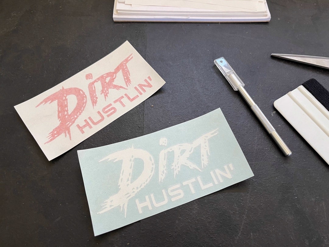 Dirt Hustlin' Logo Decal - Etsy