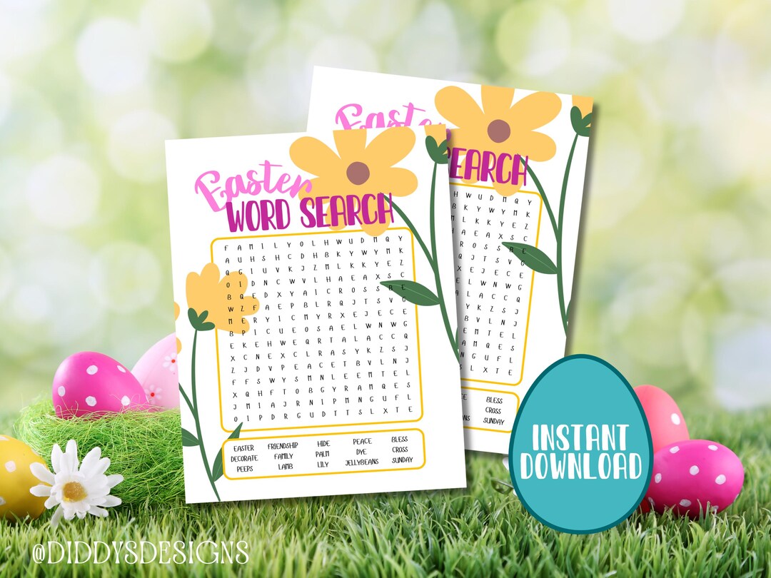 Easter Word Search & Answer Key | Spring Favorites | Digital Download ...
