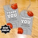 Basketball Party Favor Tags: Slam Dunk Birthday Thank You Gift Tags ...