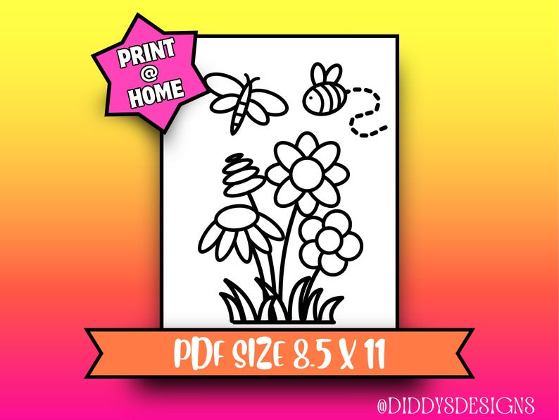 25 Summer Coloring Pages: Large Print for Adults & Kids (digital ...