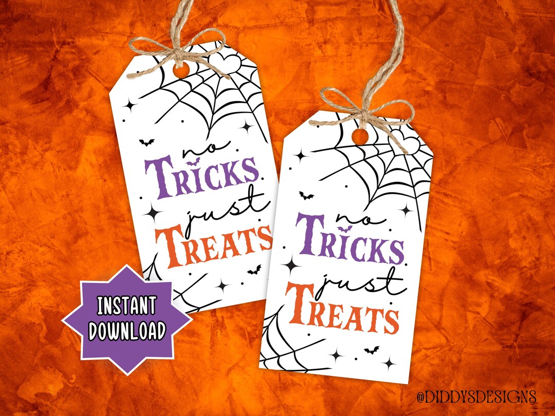 Halloween Party Favor Tags - Goodie Bag Gift Tags (digital Download) - Etsy