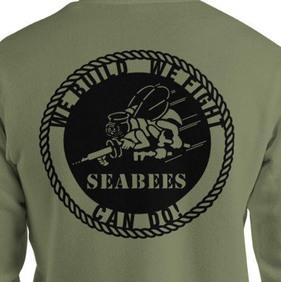 We Build We Fight Navy Veteran Seabees Unisex Hoodie - Etsy