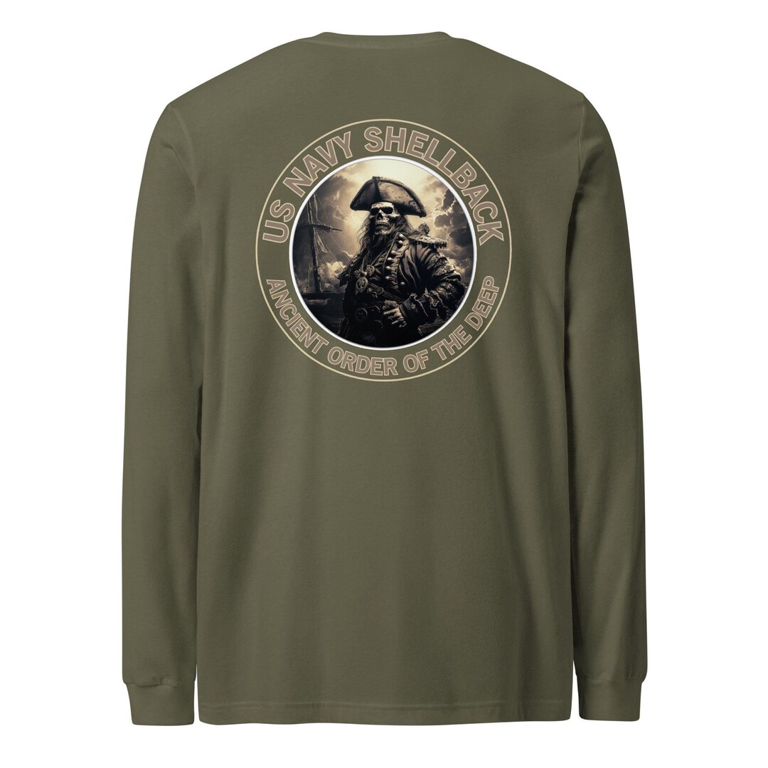 Long Sleeve Vintage Navy Shellback United States Navy Veteran Unisex ...