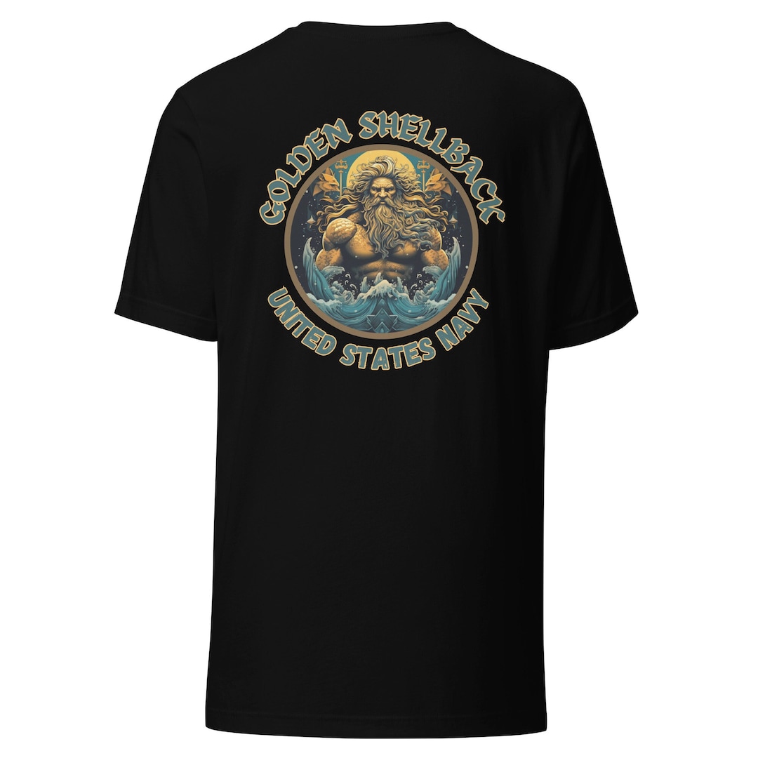 Golden Shellback Shirt US Navy T-shirt Navy Veteran Shellback T-shirt ...