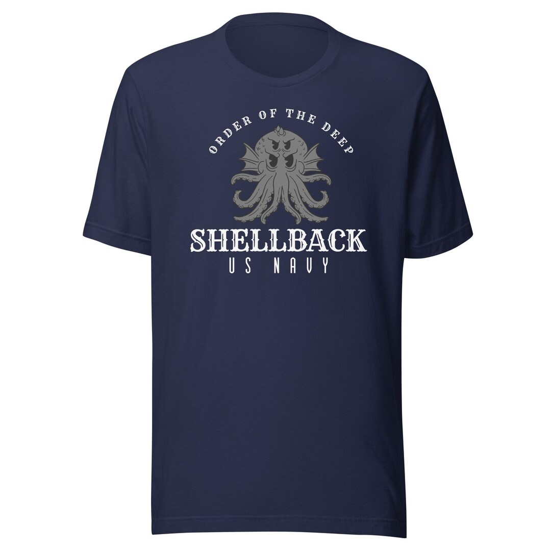Navy Shellback US Navy Veteran Shellback Kraken US Navy Veteran T-shirt ...