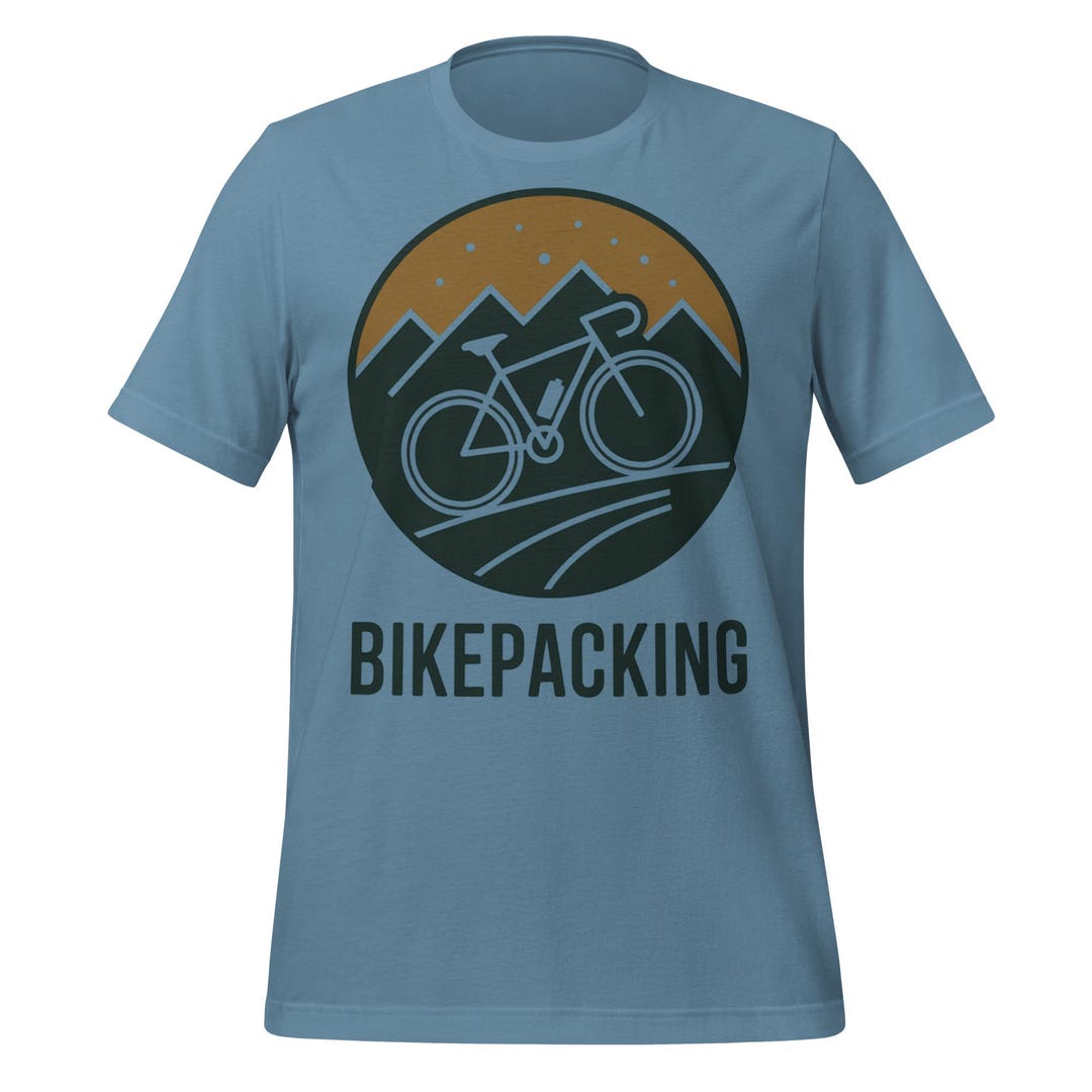 Bikepacking Adventure T-shirt | Mountain Biking Camping Tee | Outdoor ...