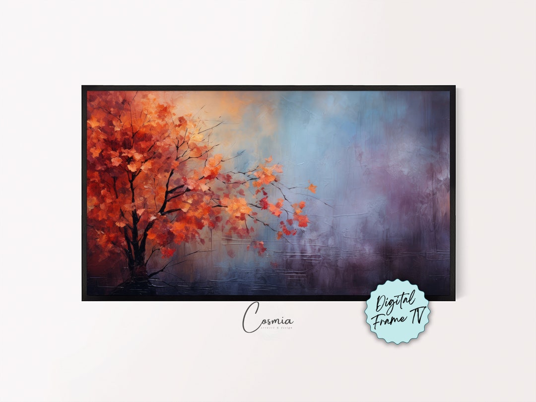 Samsung Frame TV, Fall Art Print, Fall Wall Decor, Abstract Landscape ...