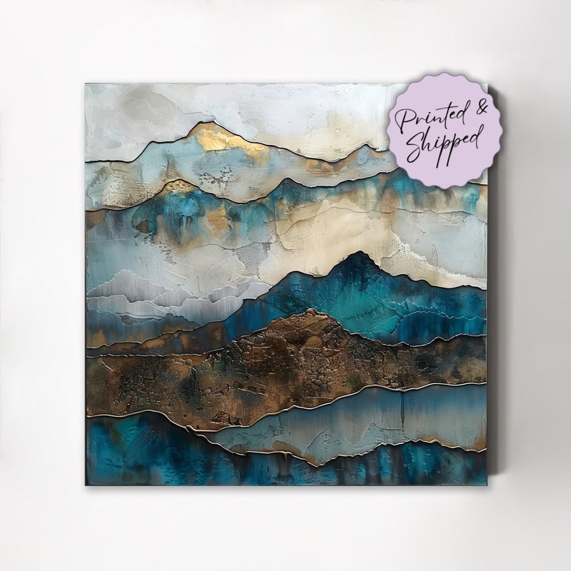 Abstract Mountains - Etsy