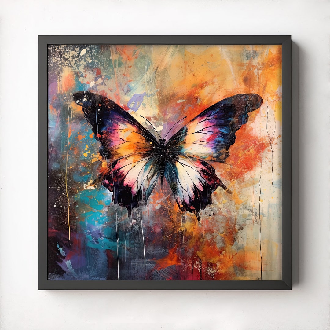 Abstract Butterfly Printable Wall Art, Digital Download, Wall Decor ...