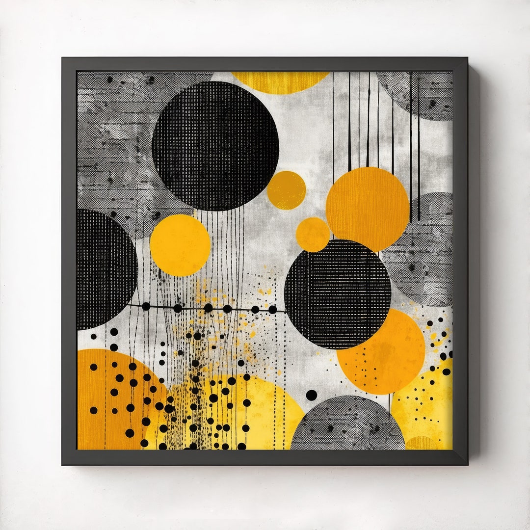 Minimalism Art Digital Download, Modern Wall Decor, Funky Square ...
