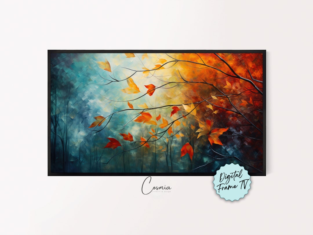 Fall Samsung Frame TV Art, Frame TV Art Fall, Fall Landscape Painting ...