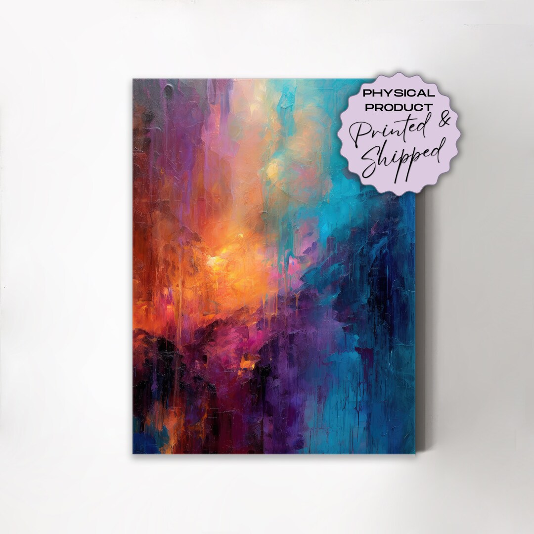 Grunge Wall Decor, Art Canvas PRINTED & SHIPPED, High Quality, Modern ...