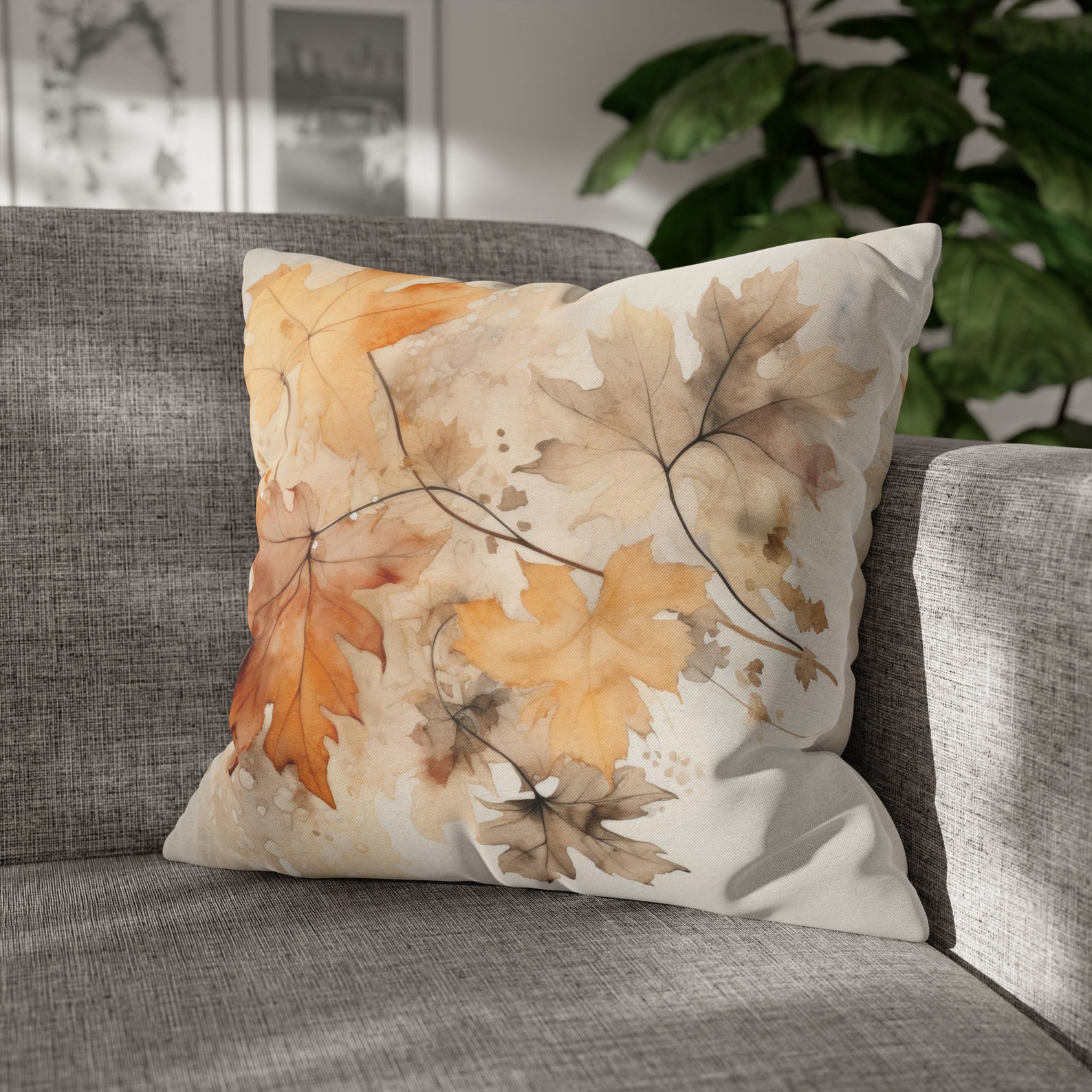 Fall Pillow, Throw Pillow Covers, Autumn Leaves Decor, Pillowcase, Fall ...