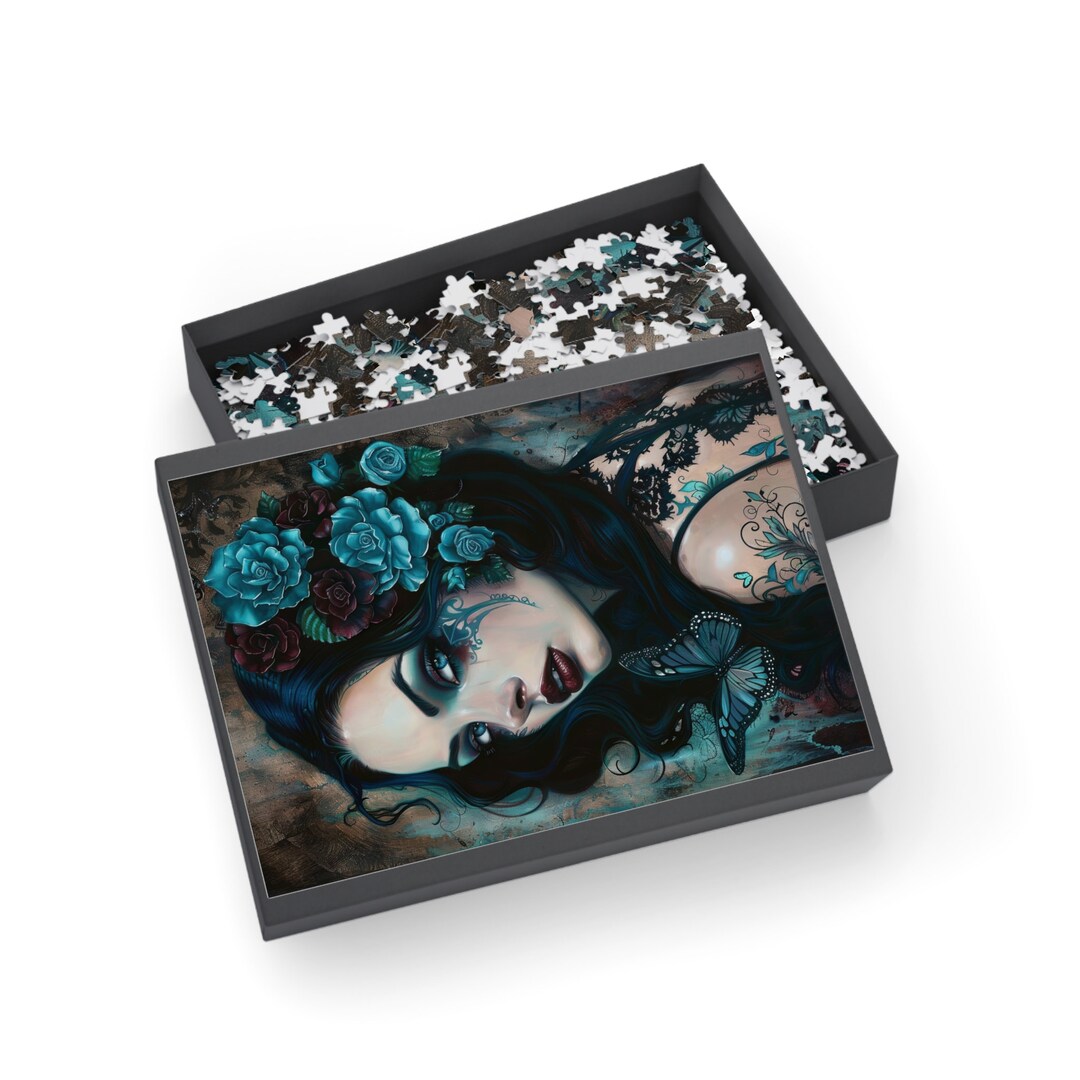 Gothic Girl Art Puzzle - Premium Adult Jigsaw Puzzle (500, 1000 Piece ...