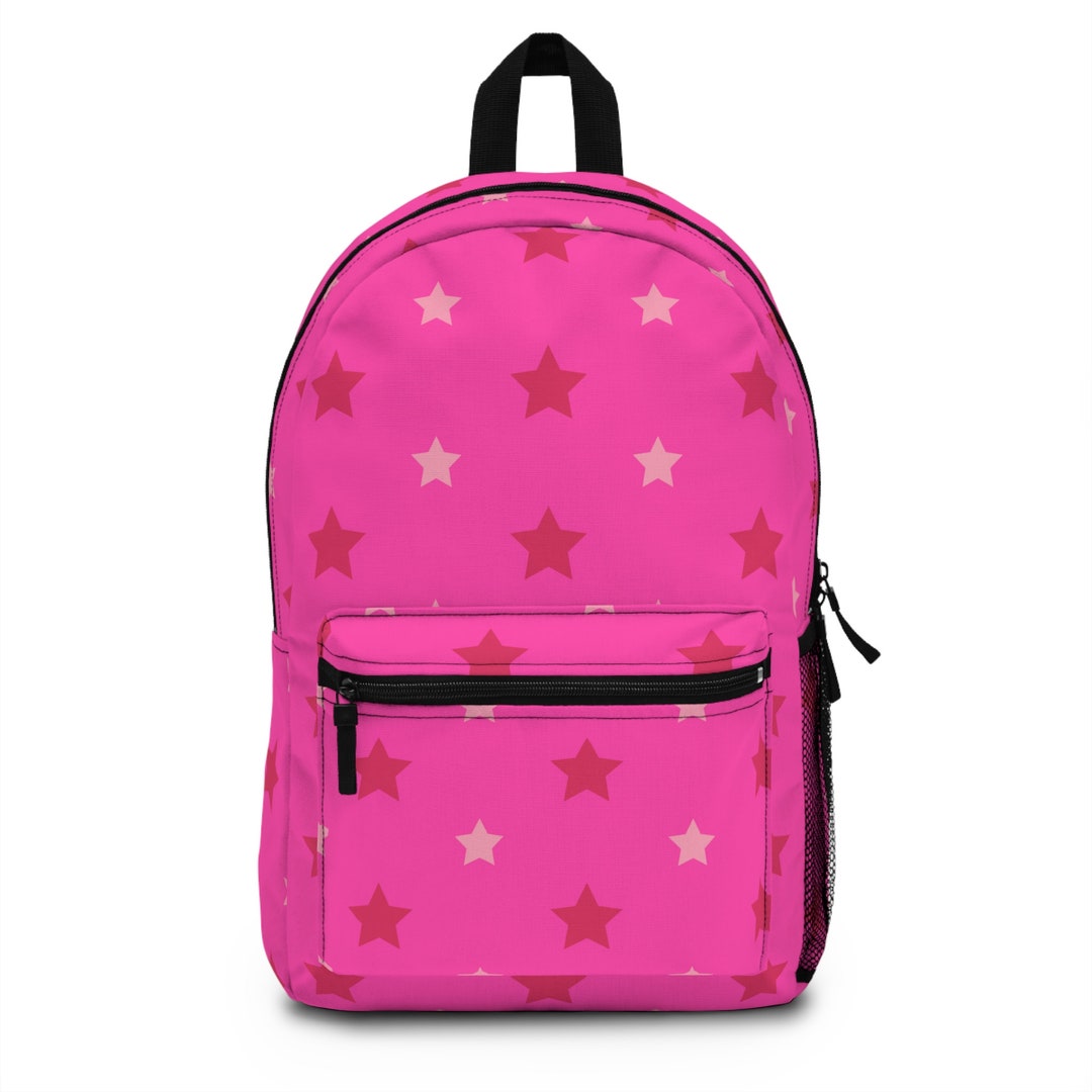 Backpack Hot Pink Star Design - Etsy