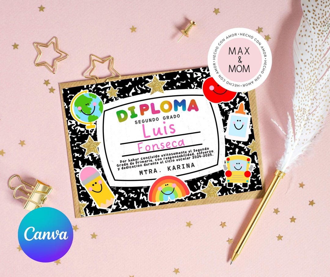 Diploma Digital Para GRADUADOS - Etsy