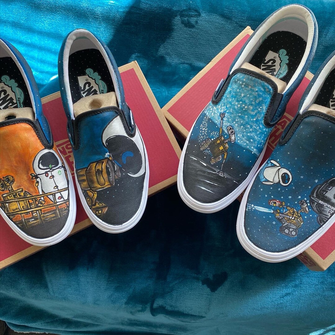 Wall-e Kids Custom Vans - Other Themes Available - Etsy