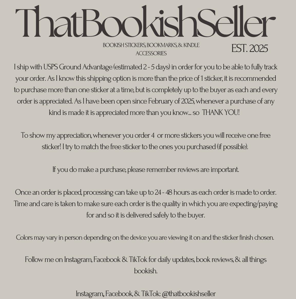 Book Sticker Bookish Sticker Glossy or Matte Waterproof Sticker Book ...