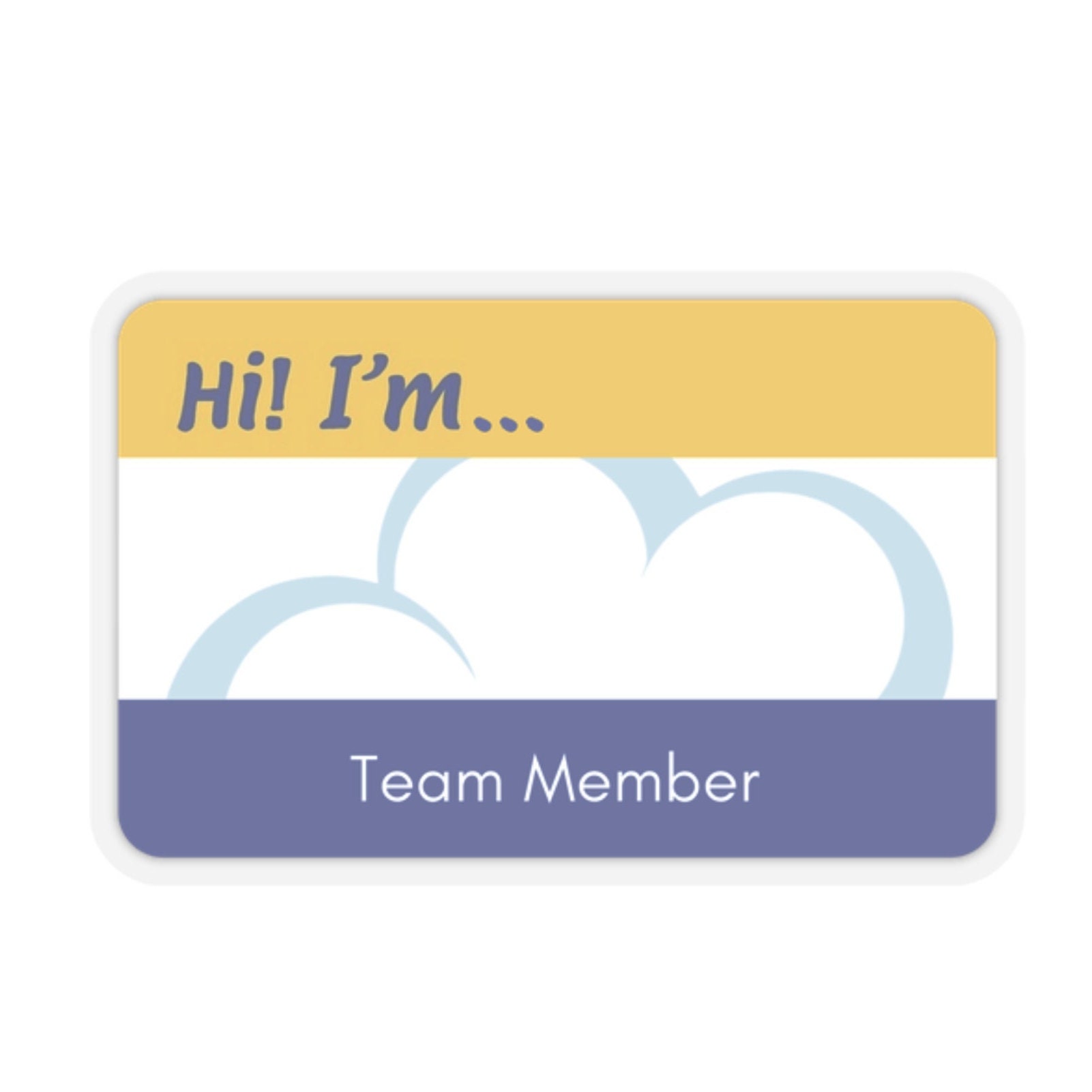 Cloud 9 Name Tag Sticker, Superstore Costume, Cosplay Badge - Etsy