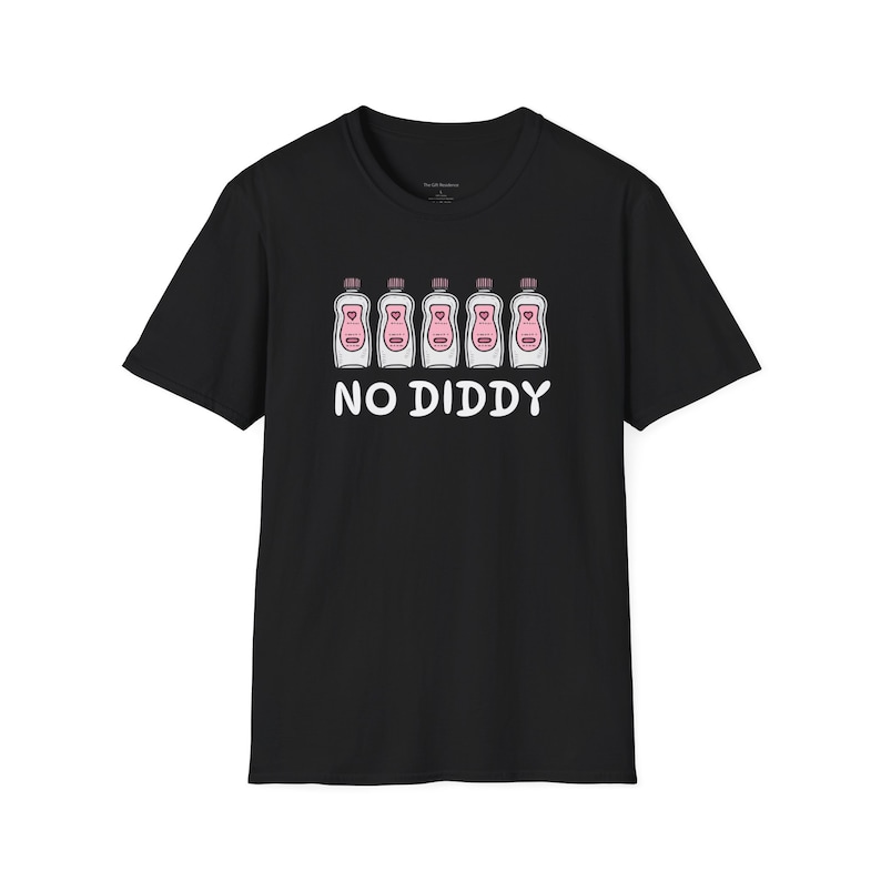 No Diddy T-shirt P Diddy Baby Oil Funny Men's Graphic Tee Pause Meme ...