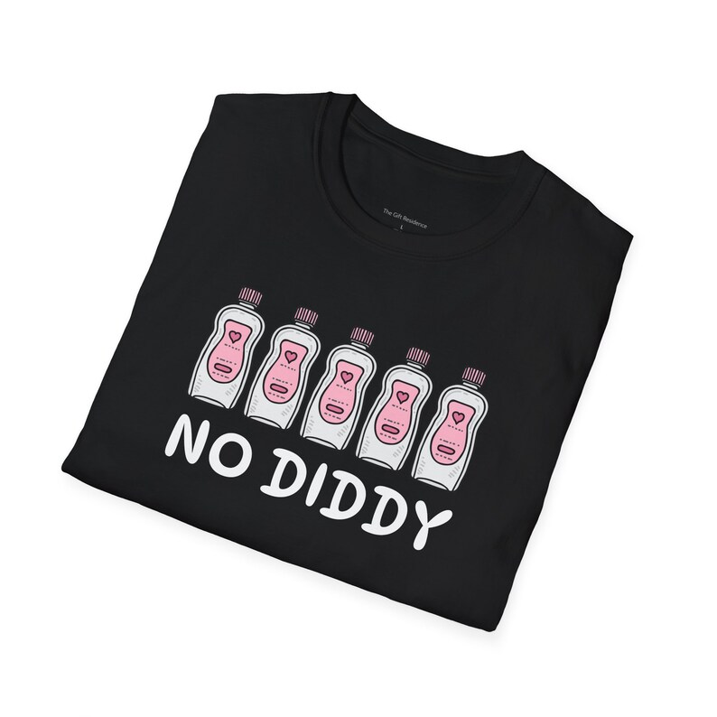 No Diddy T-shirt P Diddy Baby Oil Funny Men's Graphic Tee Pause Meme ...