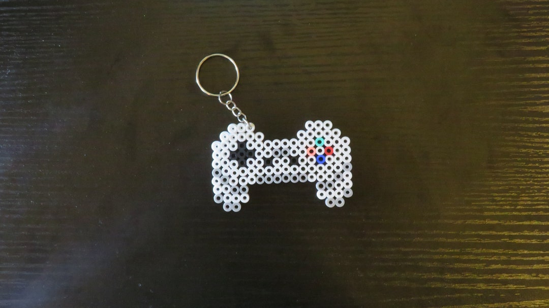 Playstation Controller Perler Bead Keychain - Etsy
